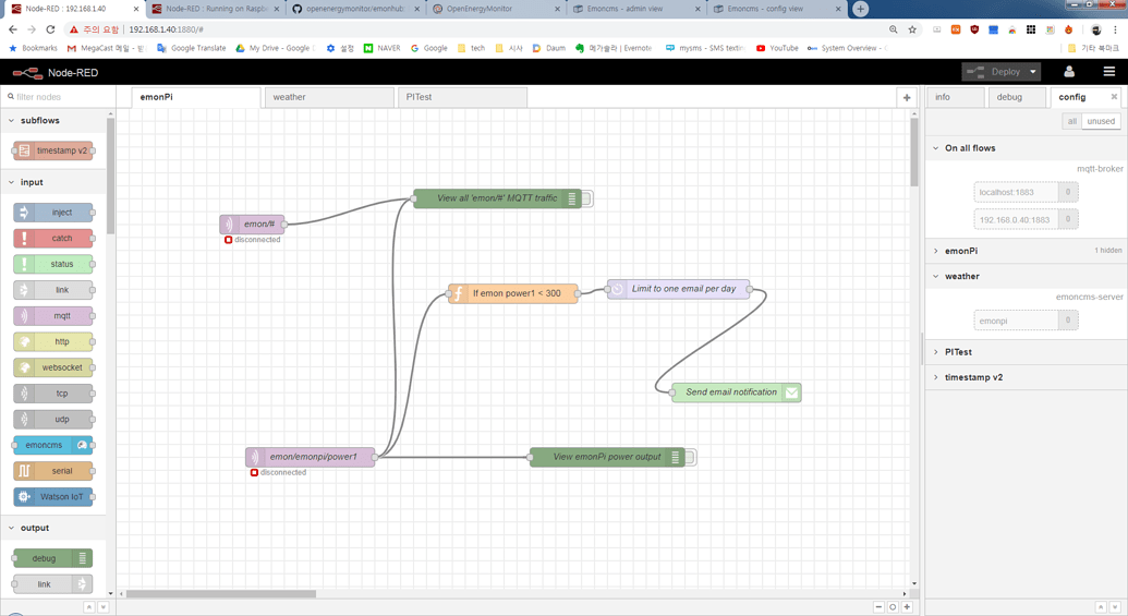 Node Red To Mqtt Is Disconnected Integrations Openenergymonitor Community