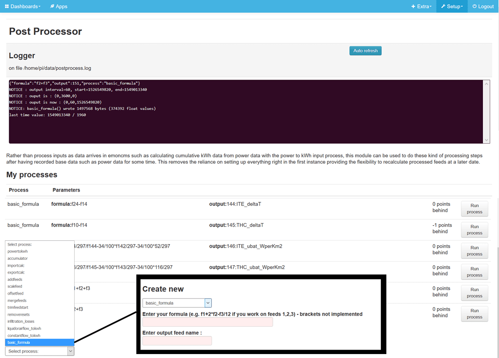Postprocess - new process to facilitate calculations - Emoncms - OpenEnergyMonitor Community