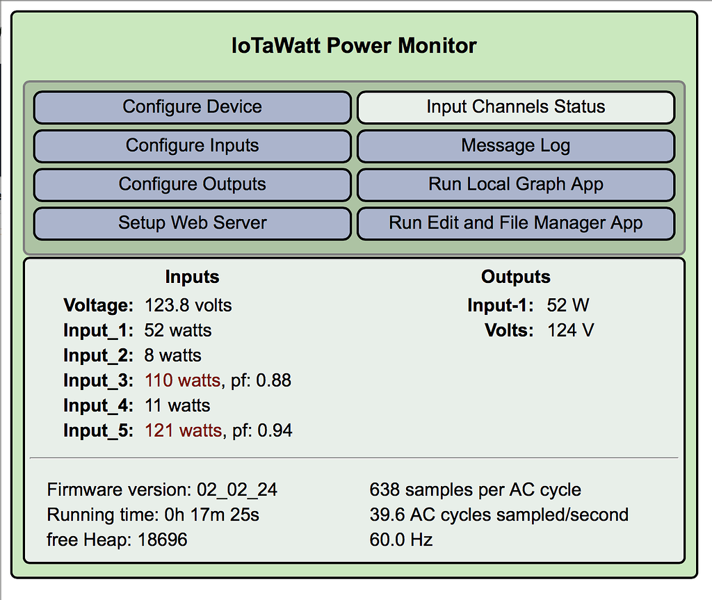 Input Channel Status and RED text - IoTaWatt - OpenEnergyMonitor Community