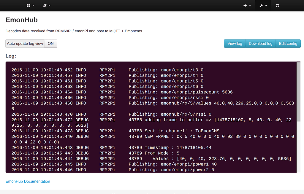 New feature emonhub log download - Emoncms - OpenEnergyMonitor Community