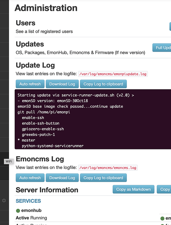 Log window missing - Emoncms - OpenEnergyMonitor Community