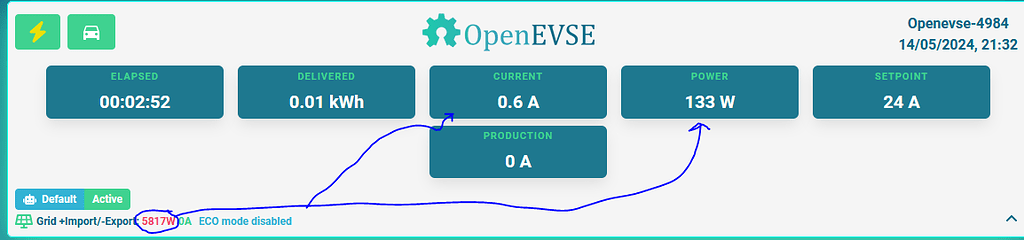 OpenEVSE gui v2 reporting wrong current & power - OpenEVSE - OpenEnergyMonitor Community